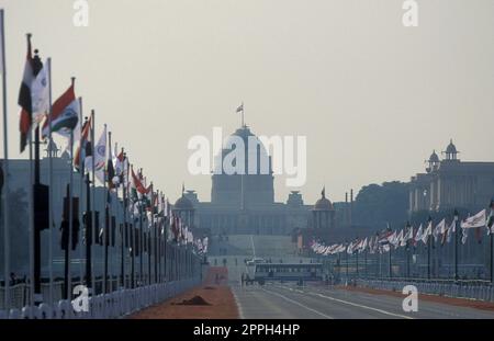 the architecture of the President Estate Rashtrapati Bhavan in the city ...