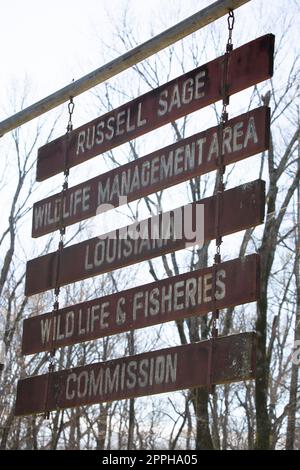 Sign Marking the Boundary of a Wildlife Management Area Stock Photo - Alamy