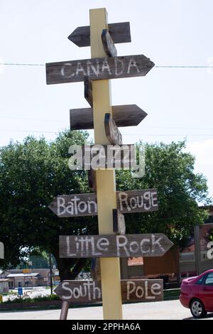 Sign at Winnfield, Louisiana Stock Photo - Alamy