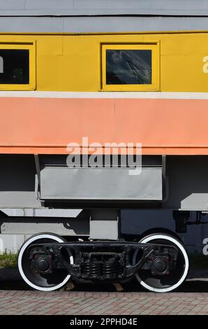 A railway carriage support vehicle Stock Photo - Alamy