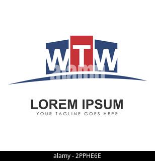 WTW letter logo design with polygon shape. WTW polygon and cube shape ...