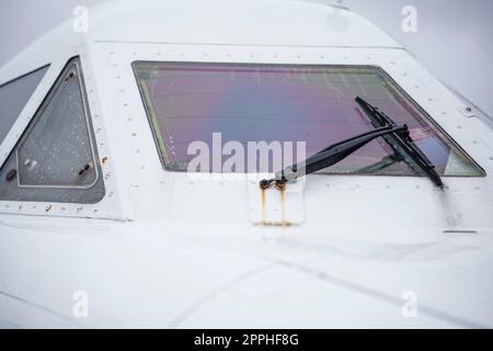 Front view of the nose cone and cockpit of a RAF Blackburn Buccaneer on ...