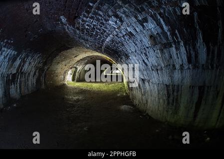 Hoffmann kiln, Craven Lime Works, Langcliffe, North Yorkshire. Interior ...