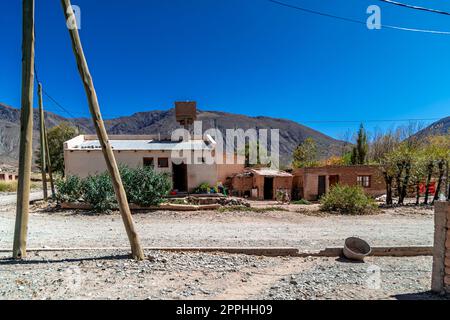 the village of La Poma in Argentina In the Andes of South America Stock ...