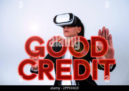 Conceptual caption Good Credit. Business overview borrower has a ...