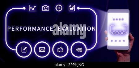 Text sign showing Performance Evaluation. Internet Concept the ...