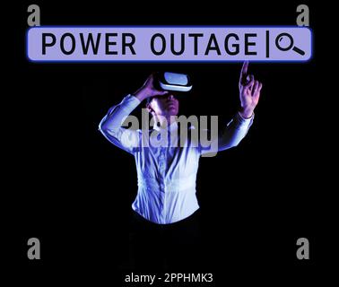 Handwriting text Power Outage. Business approach The ability to ...