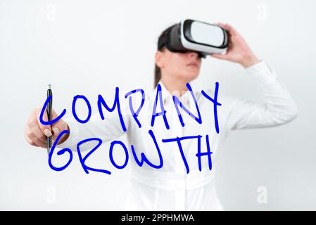 Conceptual caption Company Growth, Business idea a long-term stage ...
