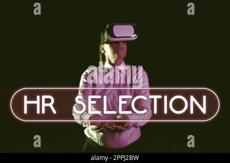 Text sign showing Human Resource. Business idea a critical department ...