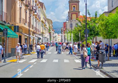 Corso Italia, the main street in the town centre, Cortina d'Ampezzo ...
