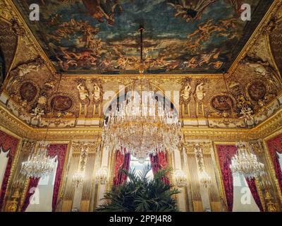 Famous Ceiling Paintings at the Louvre Museum in France Stock Photo - Alamy