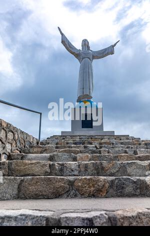 Statue of Jesus Christ in Peru Stock Photo - Alamy