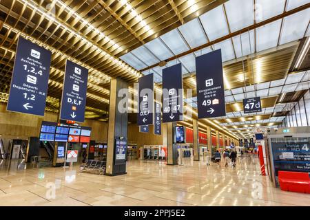 Paris Orly ORY Airport Terminal 4 Sud and OrlyVAL train in France Stock ...