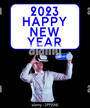 Text showing inspiration Resolutions 2023. Concept meaning list of ...