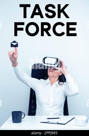 Inspiration showing sign Task Force. Business showcase a group of ...