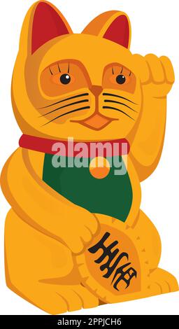 Chinese of japanese cat waving hand, symbol of luck and wealth in asian ...