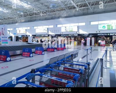 Interior of Antalya International airport terminal, Turkey Stock Photo ...