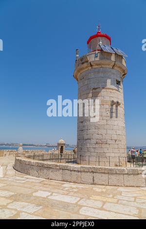 People visiting the old Bugio Lighthouse Stock Photo - Alamy