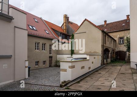 Streets of an old historical town of Stolpen. Saxony. Germany Stock ...