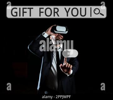 Handwriting text Present For You. Concept meaning To receive a gift ...