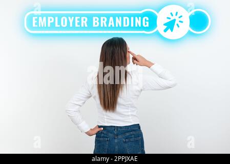 Handwriting text Employer Branding. Conceptual photo process of ...