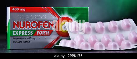A package of Nurofen, a medication containing ibuprofen Stock Photo - Alamy