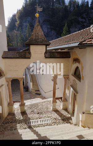 The steps leading to the Sanctuary of San Romedio in the Val di Non ...