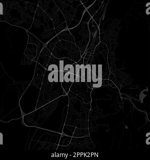 Vector map of Windhoek, Namibia. Urban city in Turkey. road map poster ...