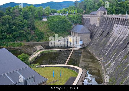 Dam wall at the Edersee Stock Photo - Alamy