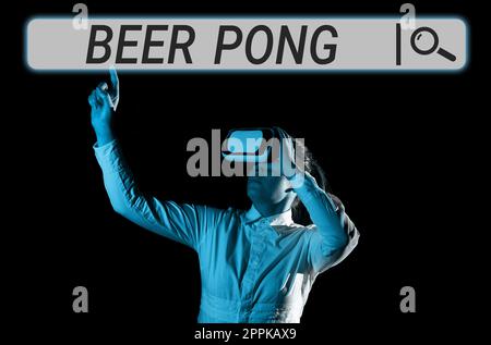 Inspiration showing sign Beer Pong, Business concept a game with a set ...