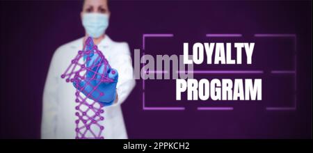 Text sign showing Loyalty. Business photo showcasing faithfulness to ...