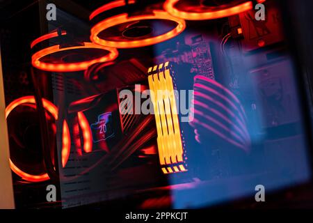 RGB Gaming PC Components Stock Photo - Alamy
