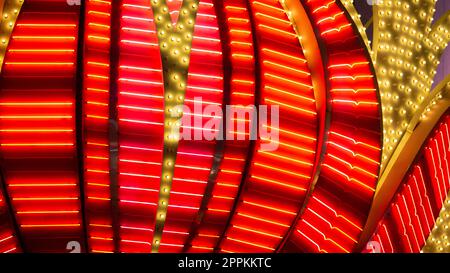 Las Vegas Neon Lights. Neon flashing lights of Las Vegas Casino ...