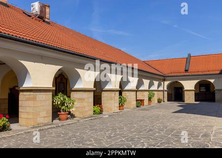 Facade of 17th century Passion and Marian sanctuary of Bernardine ...