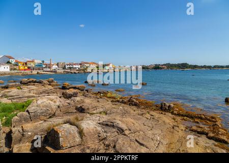 Maritime scene of Arousa island Stock Photo - Alamy