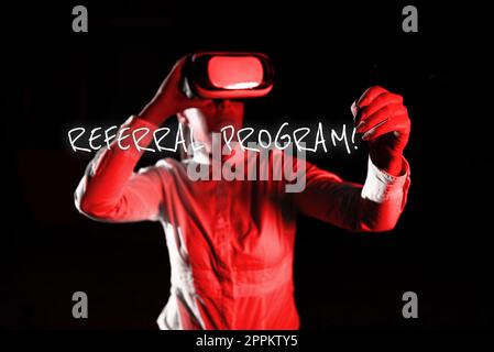 Conceptual display Referral Program, Business overview internal ...