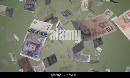 Sterling pound falling in slow motion Stock Photo - Alamy