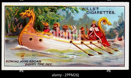 King Edgar - Vintage Cigarette Card Stock Photo - Alamy