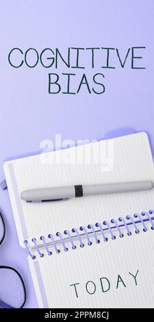 Inspiration showing sign Cognitive Bias. Business concept Psychological ...