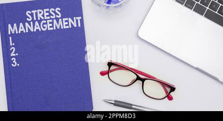 Inspiration showing sign Stress Management. Business concept Meditation ...