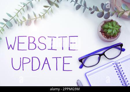 Conceptual display Website Update. Business approach keeping the ...