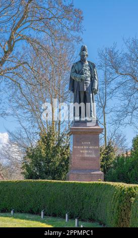 Statue of Kaiser Wilhelm I or Emperor William I, Wiesbaden, Hesse ...