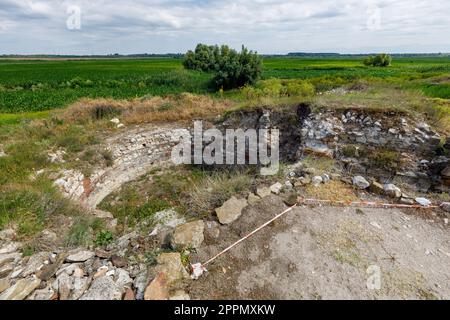 The Halmyris Ruins of the Roman Empire at Tulcea in Romania Stock Photo ...