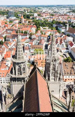 Aerial view over the city of Ulm Stock Photo - Alamy