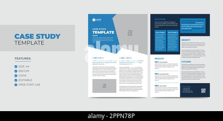 Case Study Template. Corporate Modern Business Double Side Flyer and ...