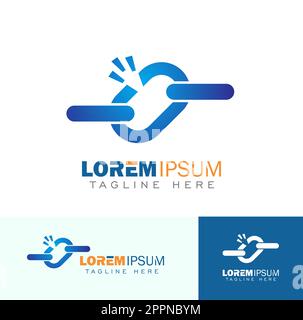 vector illustration set of Unchained Logo Icon Sign Stock Vector Image ...