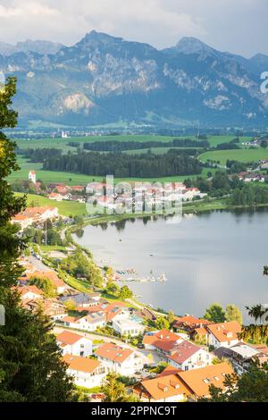 Village of Hopen in the alps of Bavaria Germany Stock Photo - Alamy