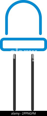 Light emitting diode icon vector logo set collection for web app ui ...