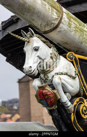 Unicorn Figurehead from HMS is a surviving sailing frigate of the ...