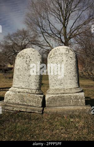 Natural stone tombstone with a blank epitaph and room for text Stock ...